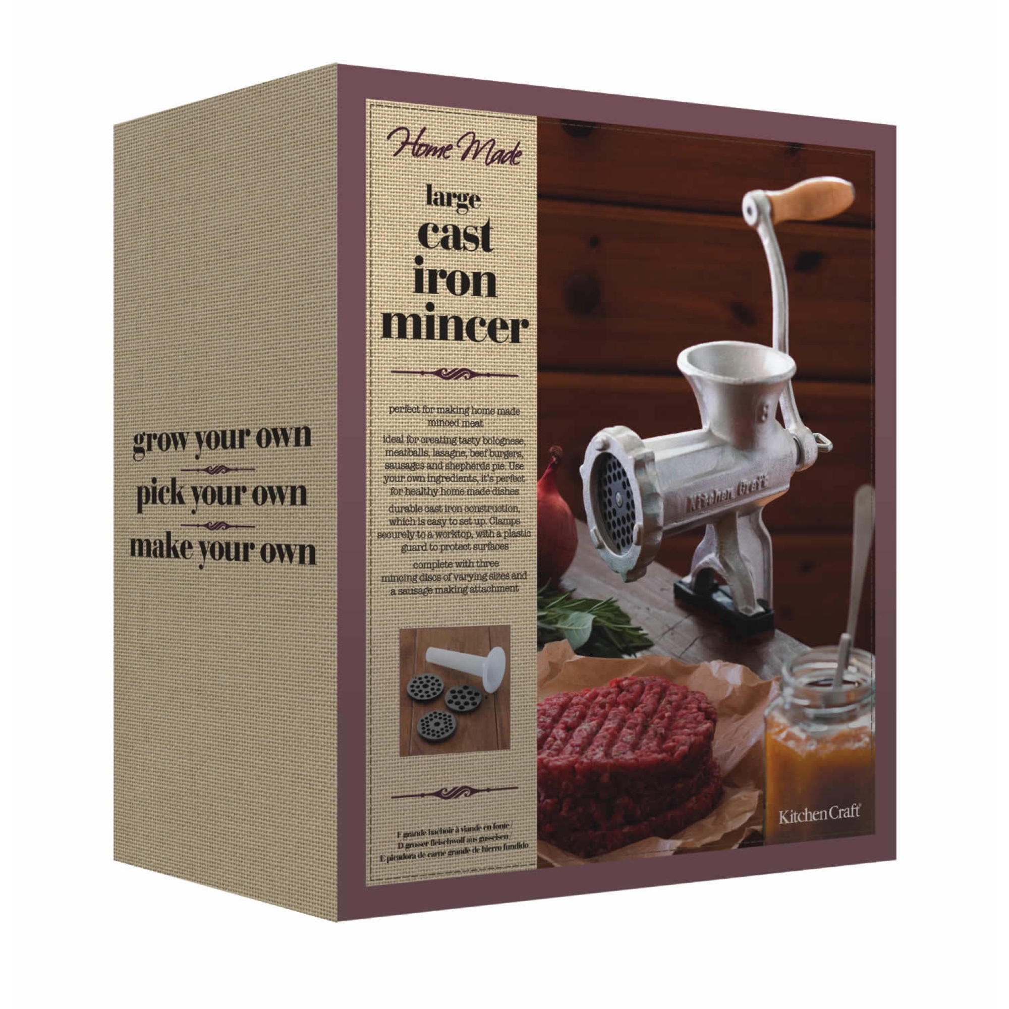 Home Made Cast Iron Mincer No.8