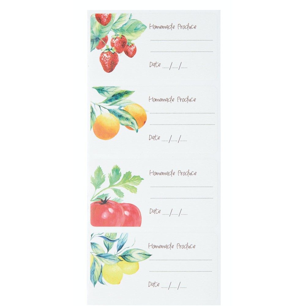 Home Made 100 Self-Adhesive Vintage Jam Jar Labels