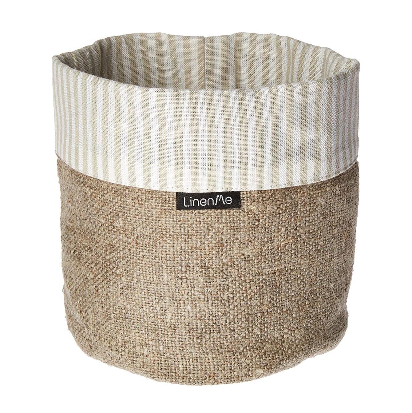 LinenMe Linen Cotton Jazz Basket Beige Natural