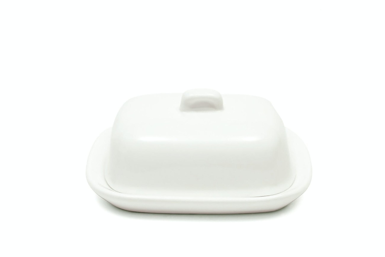 White Basics Mini Butter Dish 10cm by Maxwell & Williams