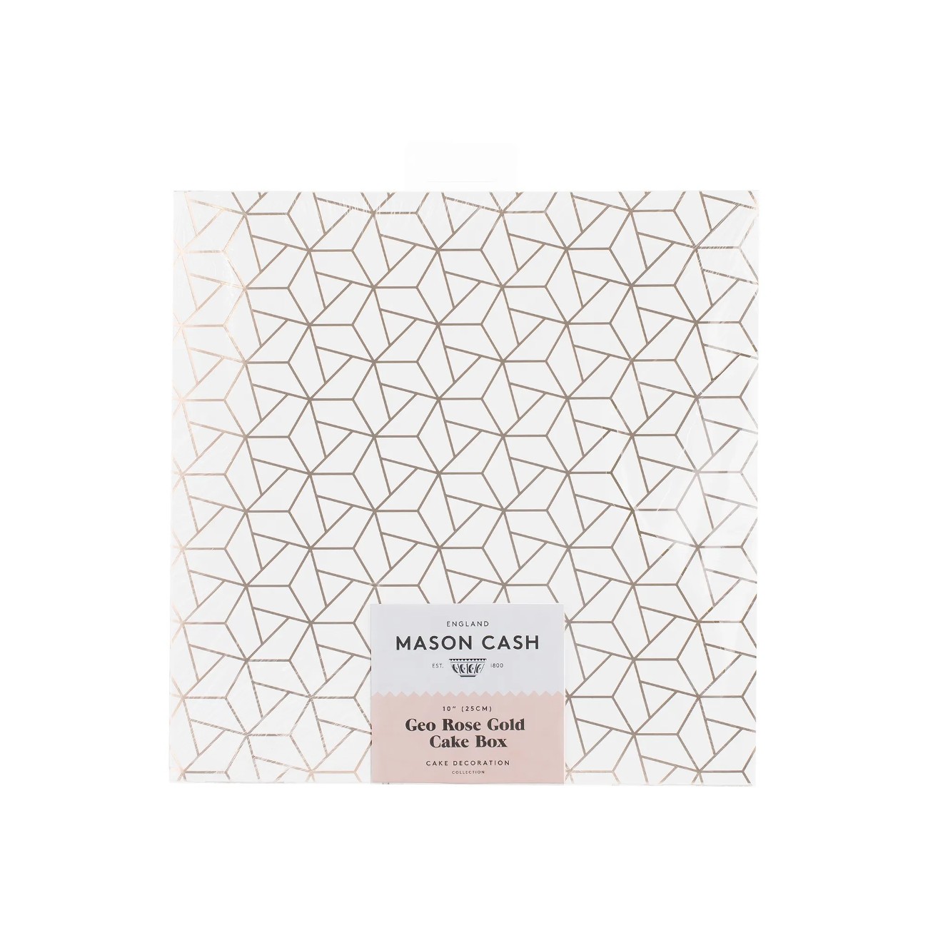 Mason Cash 10" Geo Rose Gold Cake Box