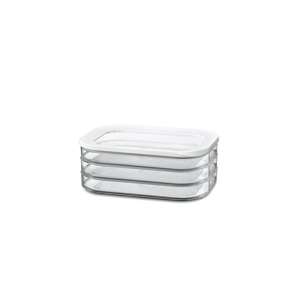 Mepal Storage Box Meat Cuts Modula 3-Tier White