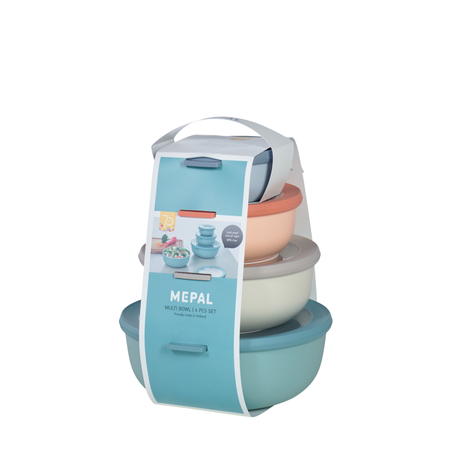 Mepal Multi Bowl Cirqula Anniversary 4pc Shallow Bowls Set