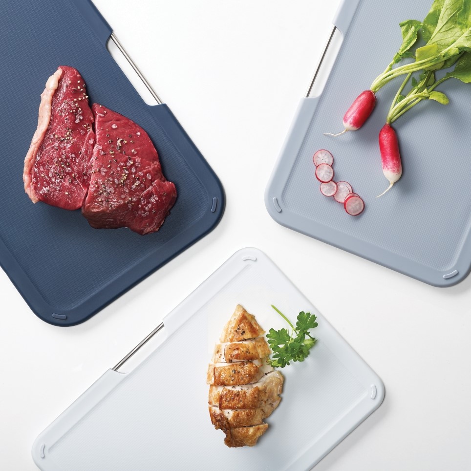 Nest Boards 3pc Chopping Board Set Regular Grey, Joseph Joseph