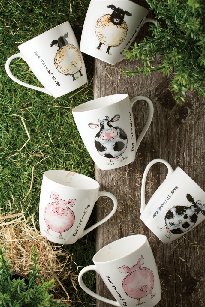Price & Kensington Back to Front Cow Fine China Mug
