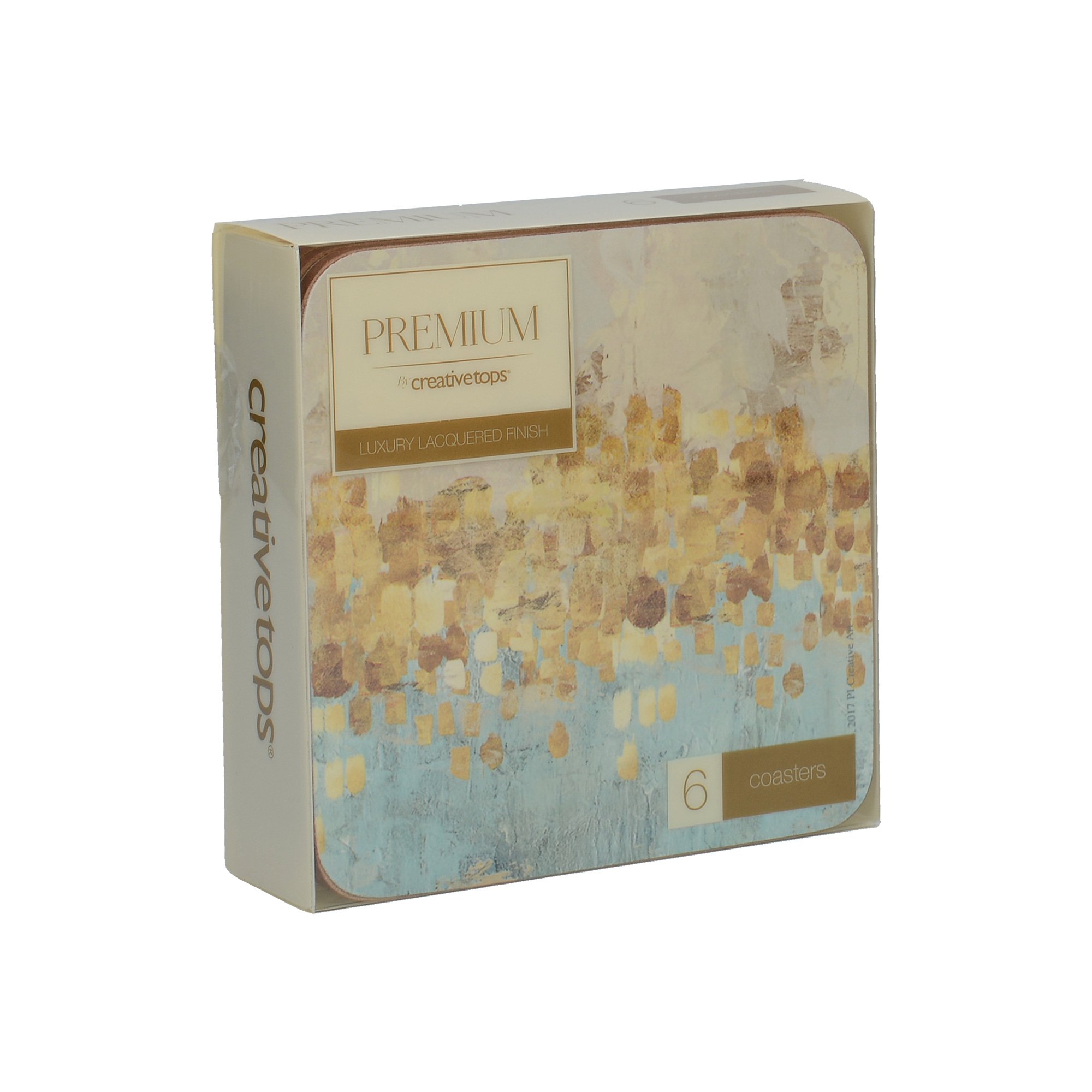 Creative Tops Golden Reflections Pack Of 6 Premium Coasters