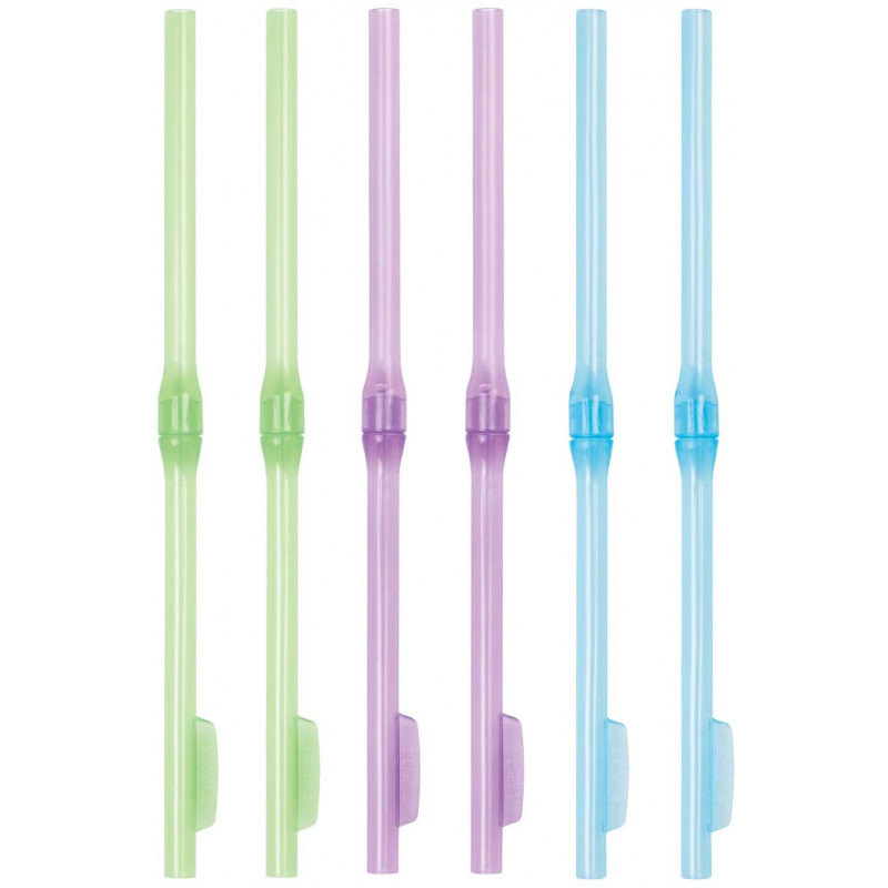Sistema Reusable Drinking Straws 6 Pack