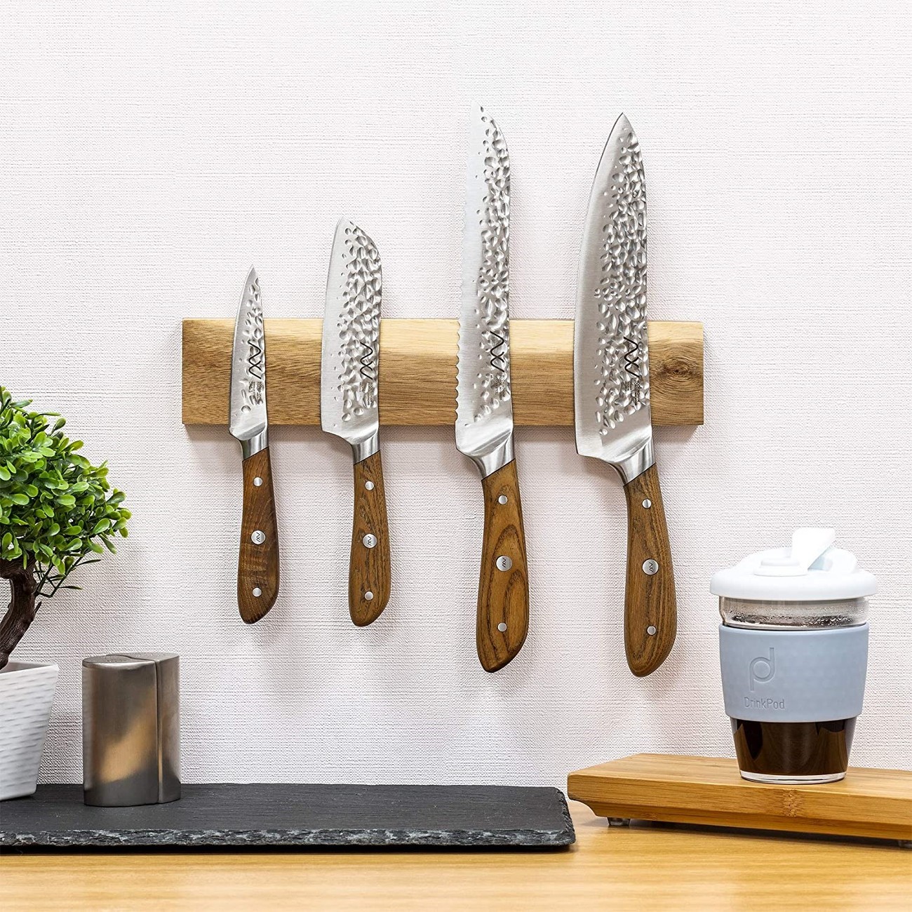 Rockingham Forge Acacia Magnetic Knife Rack 30cm