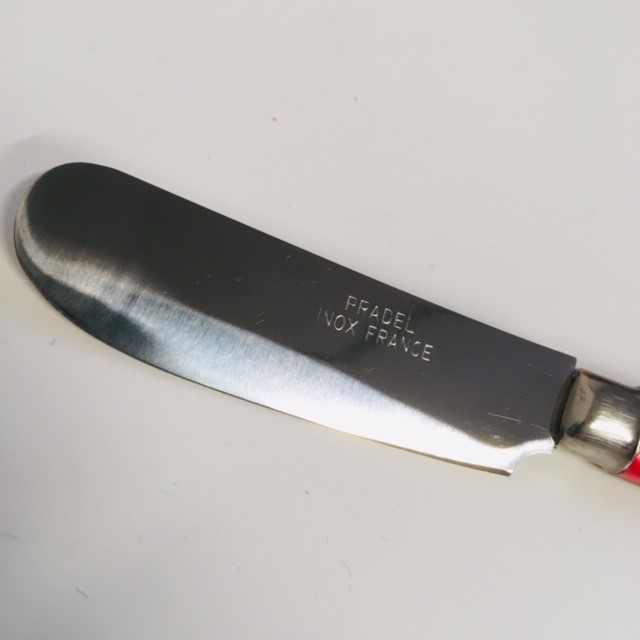 French Butter Knife, Red Handle