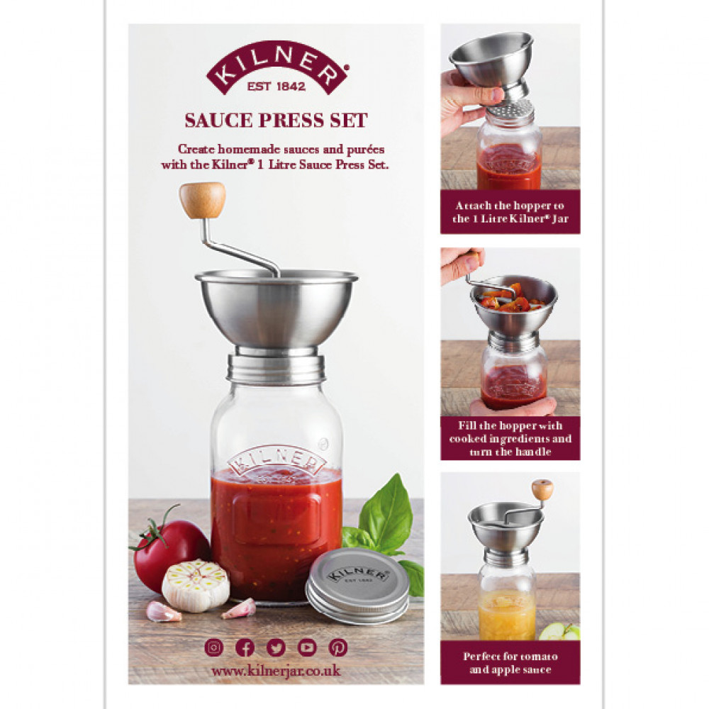 Kilner Sauce Press Jar Set