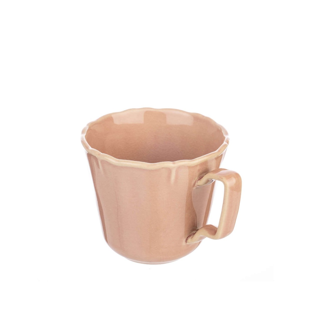 Siip Reactive Glaze Scalloped Edge Mug Pink