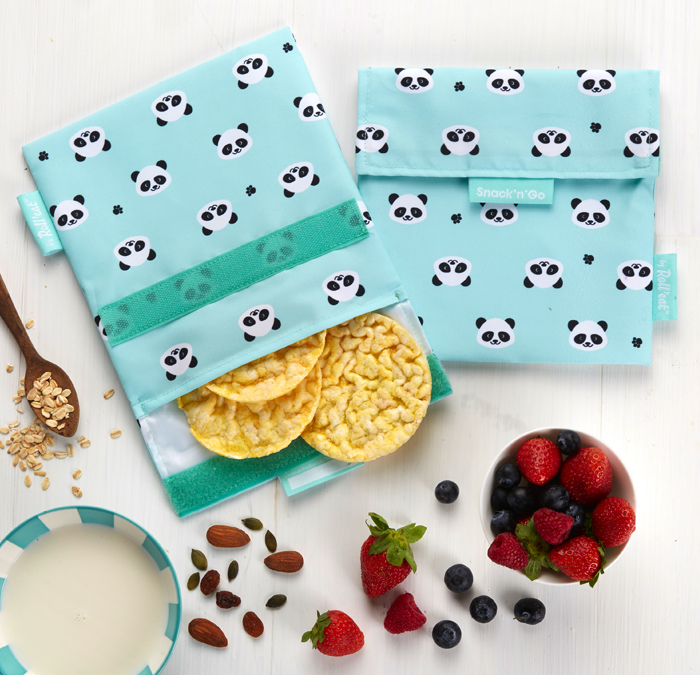 Snack'n'Go Panda Reusable Snack Bag by Roll'eat