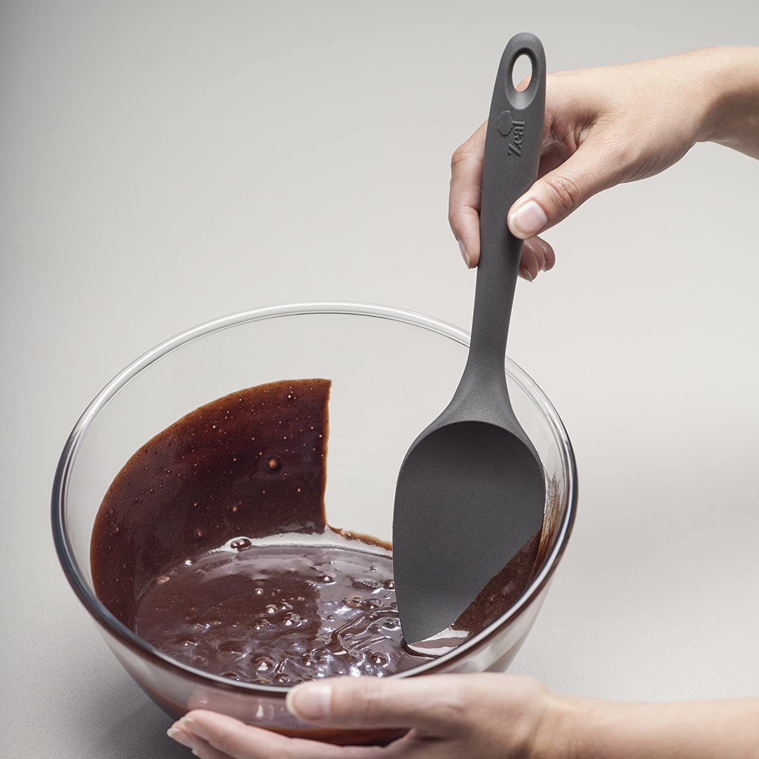Zeal Silicone Spatula Spoon Large Dark Grey