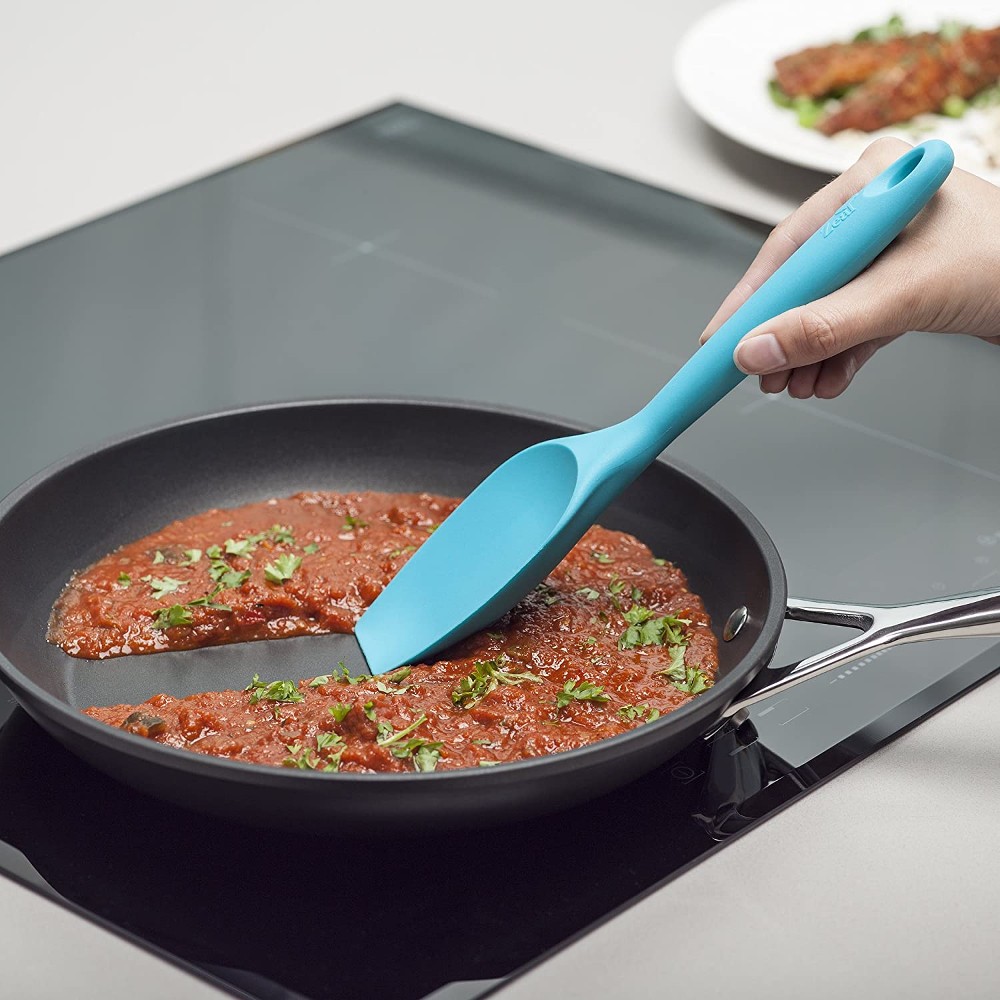 Zeal Silicone Spatula Spoon Large Aqua Blue