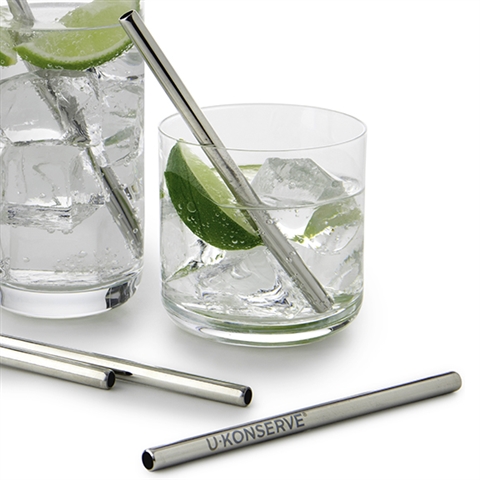 U.Konserve Stainless Steel Mini Straws 4pk