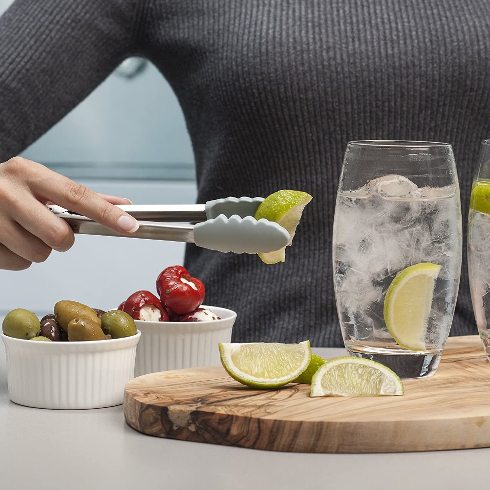 Zeal Silicone Mini Kitchen Tongs Duck Egg Blue