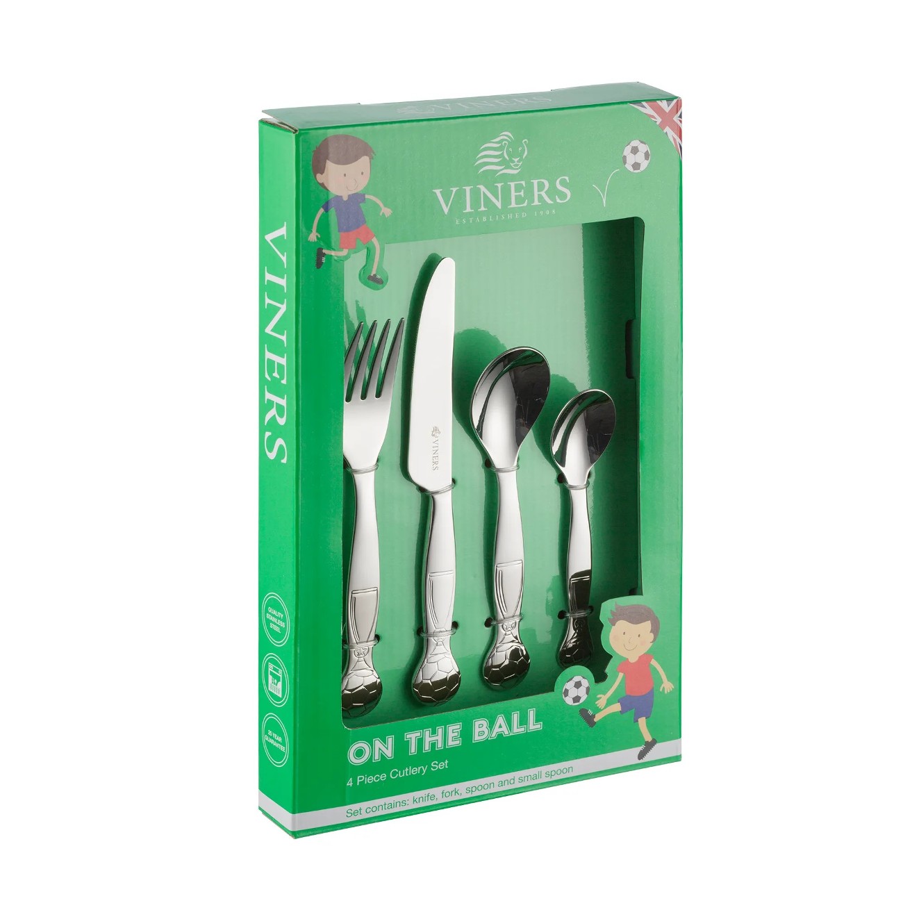 Viners On The Ball 4pc Kids Cutlery Set