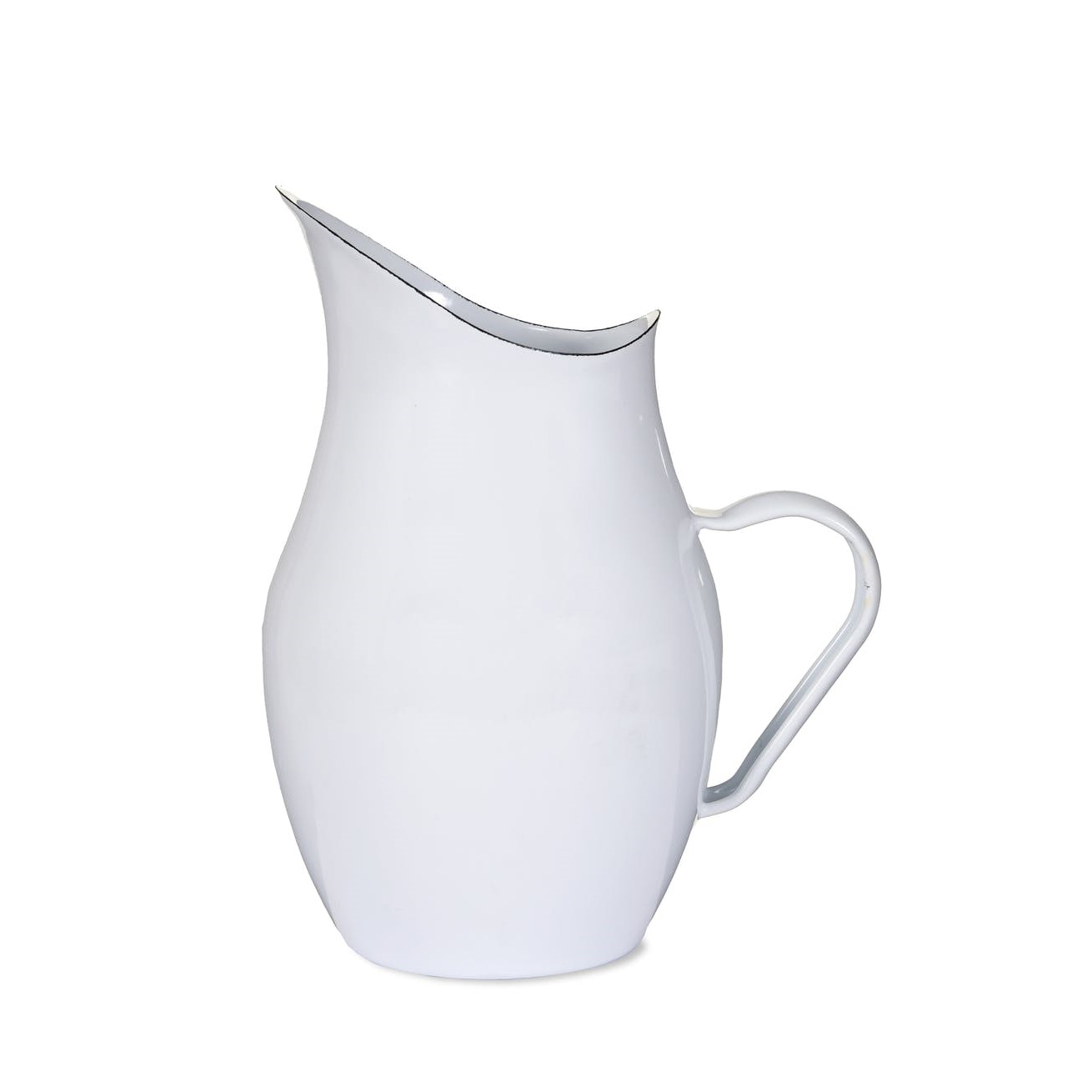 Enamel Water Pitcher White
