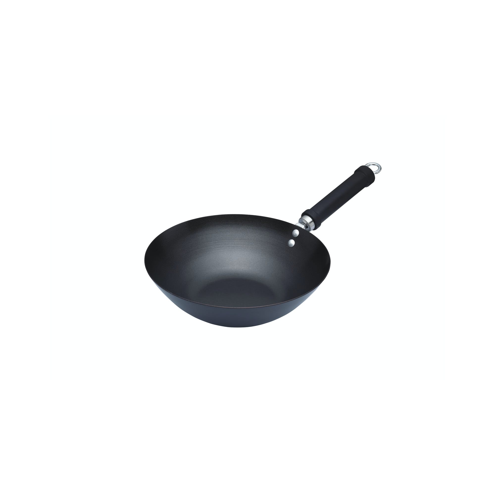 KitchenCraft World of Flavours Oriental Non-Stick Wok Carbon Steel 26.5cm