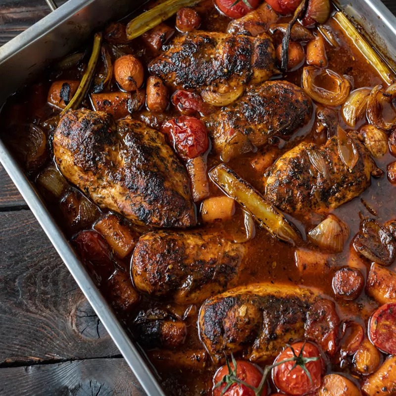 Dexam Supreme Stainless Steel Deep Roaster 30 x 22cm