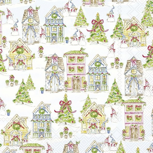 IHR Christmas Lunch Napkins Gingerbread House