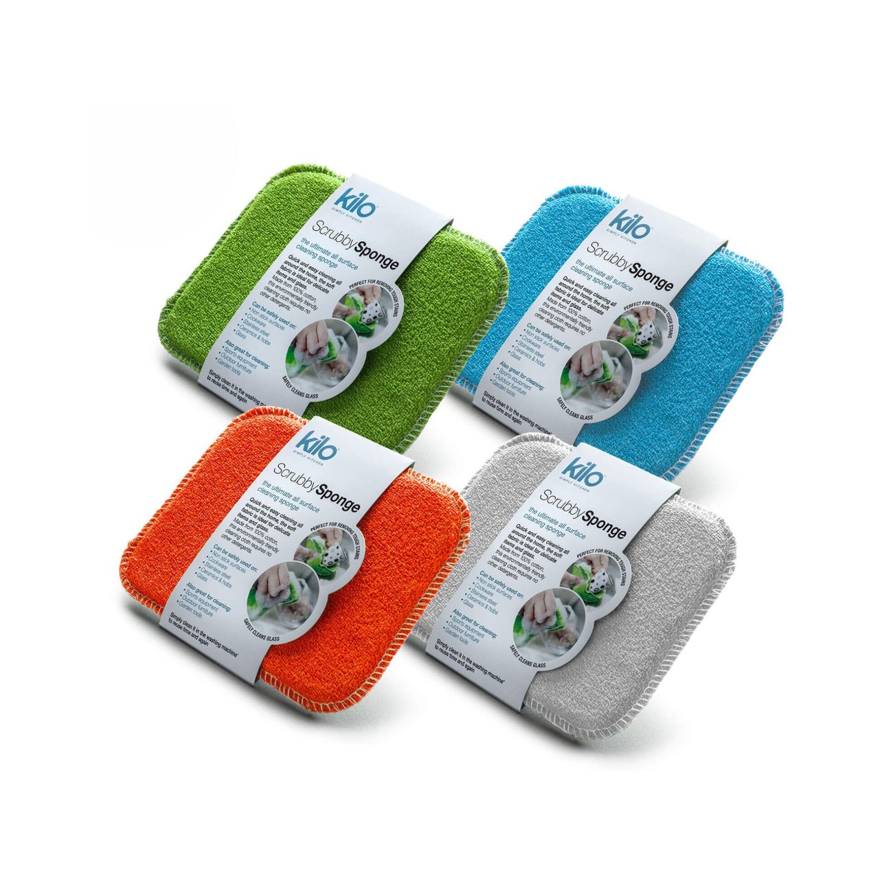Kilo Eco Cleaning Padded Scrubby Sponge