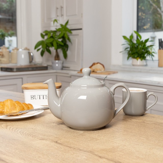 London Pottery Farmhouse Teapot 4 Cup Grey