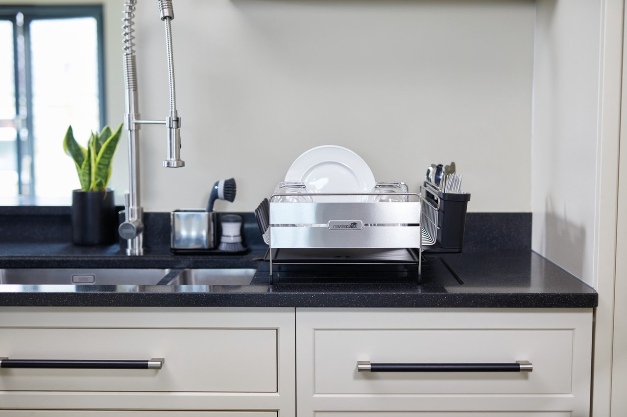 MasterClass Deluxe Stainless Steel Dish Drainer