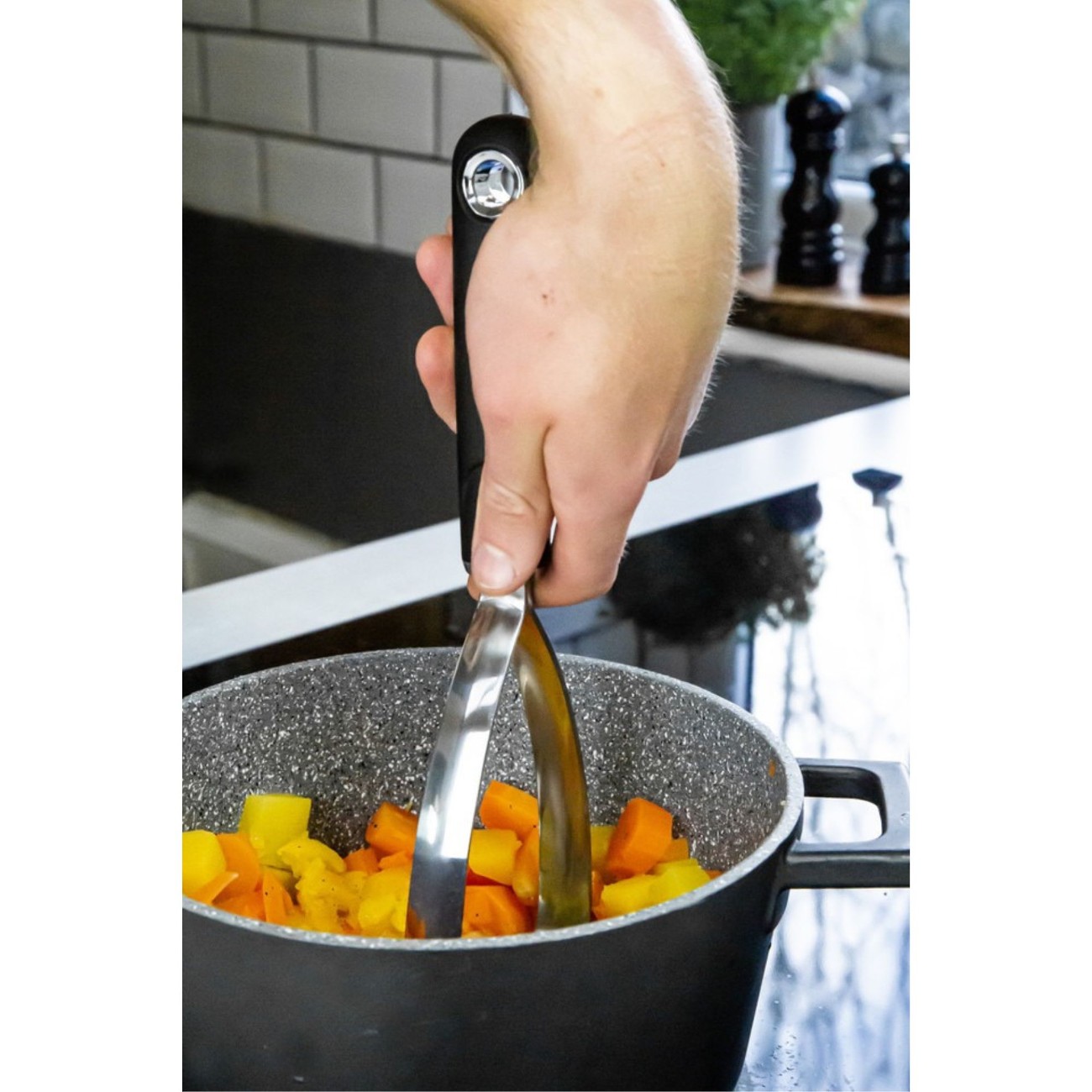 MasterClass Soft Grip Stainless Steel Masher