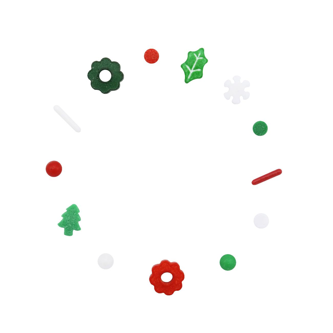 PME 6-in-1 Deck The Halls Christmas Sprinkle Set