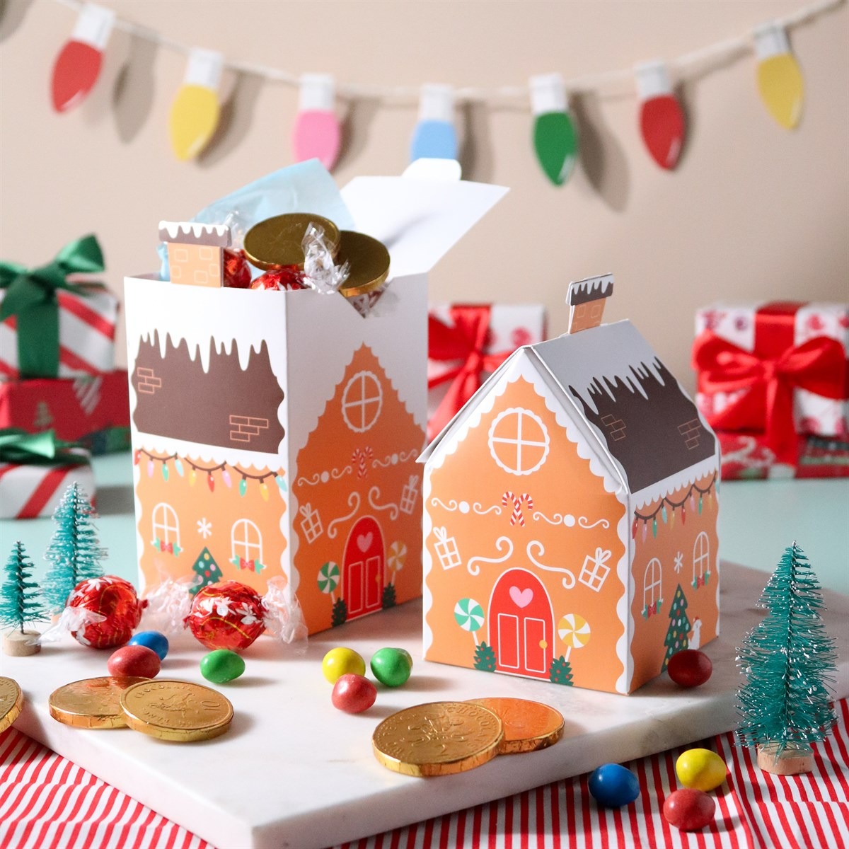 PME Gingerbread House Christmas Treat Boxes