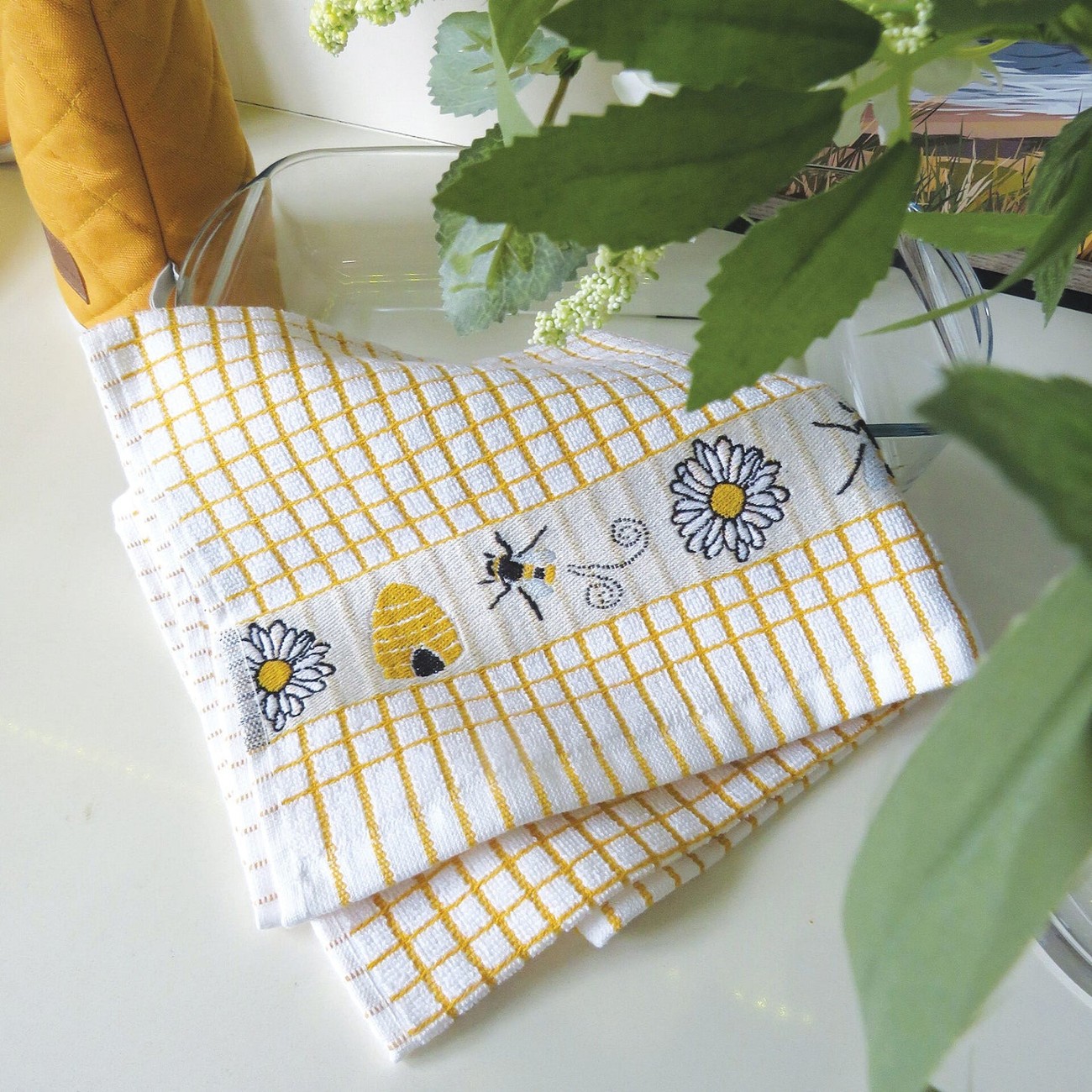 Samuel Lamont Poli Dri Tea Towel Bee Happy