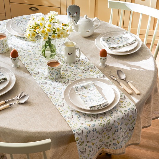 Sophie Allport Spring Chicken Table Runner