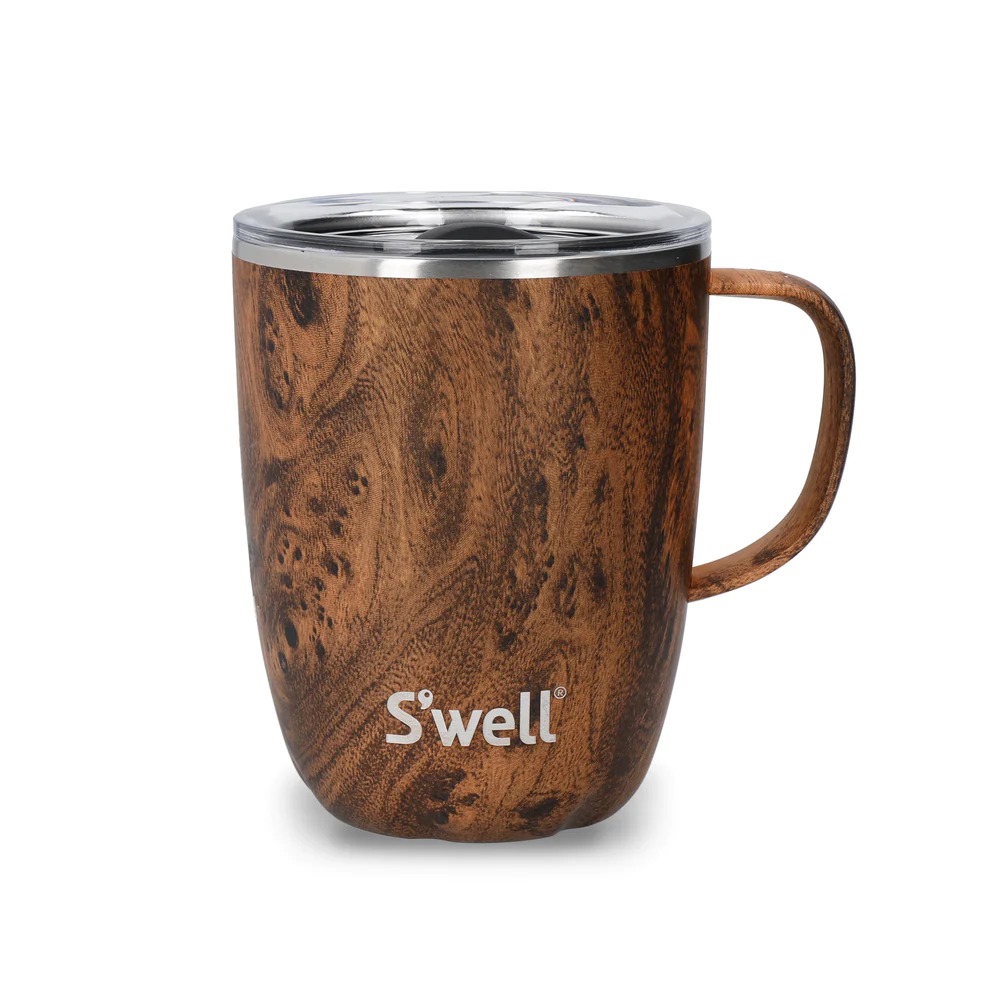 S'well Teakwood Mug With Handle 350ml