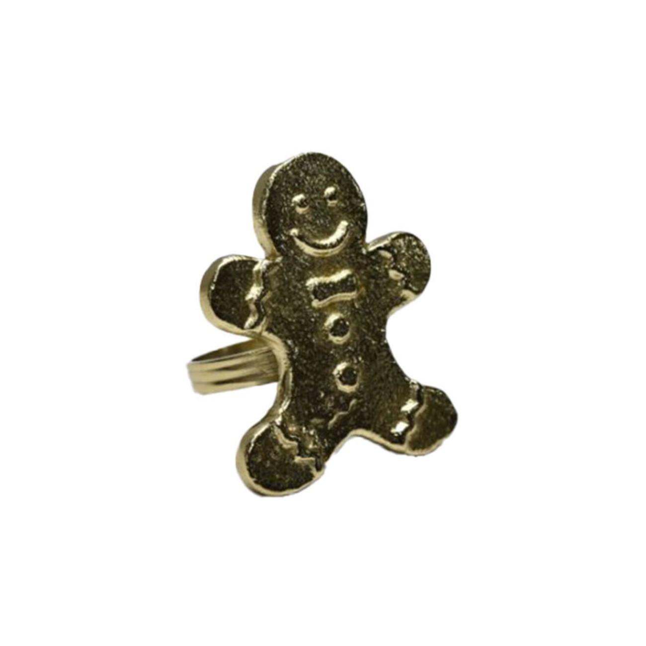 Walton & Co Gingerbread Napkin Ring Gold