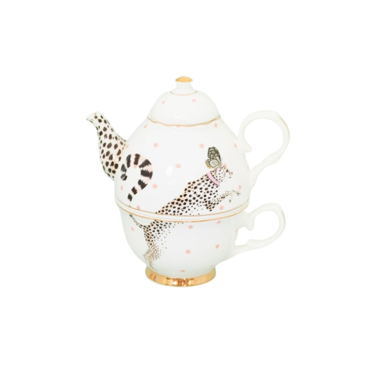 Yvonne Ellen Cheeky Cheetah Tea Set